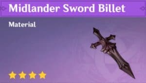 Midlander Sword Billet - Genshin DB