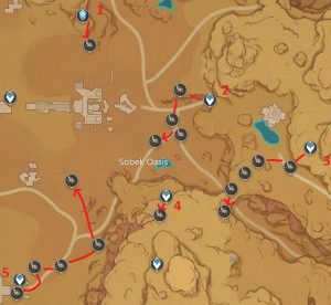 Genshin Impact Scarab Locations in Sumeru Desert - Genshin DB