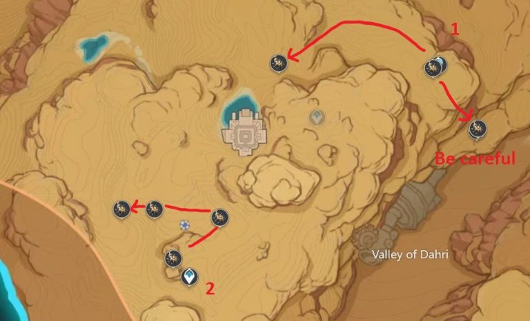 Genshin Impact Scarab Locations in Sumeru Desert - Genshin DB