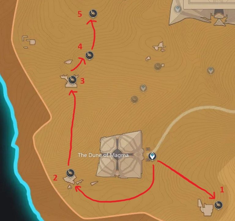 Genshin Impact Scarab Locations in Sumeru Desert - Genshin DB